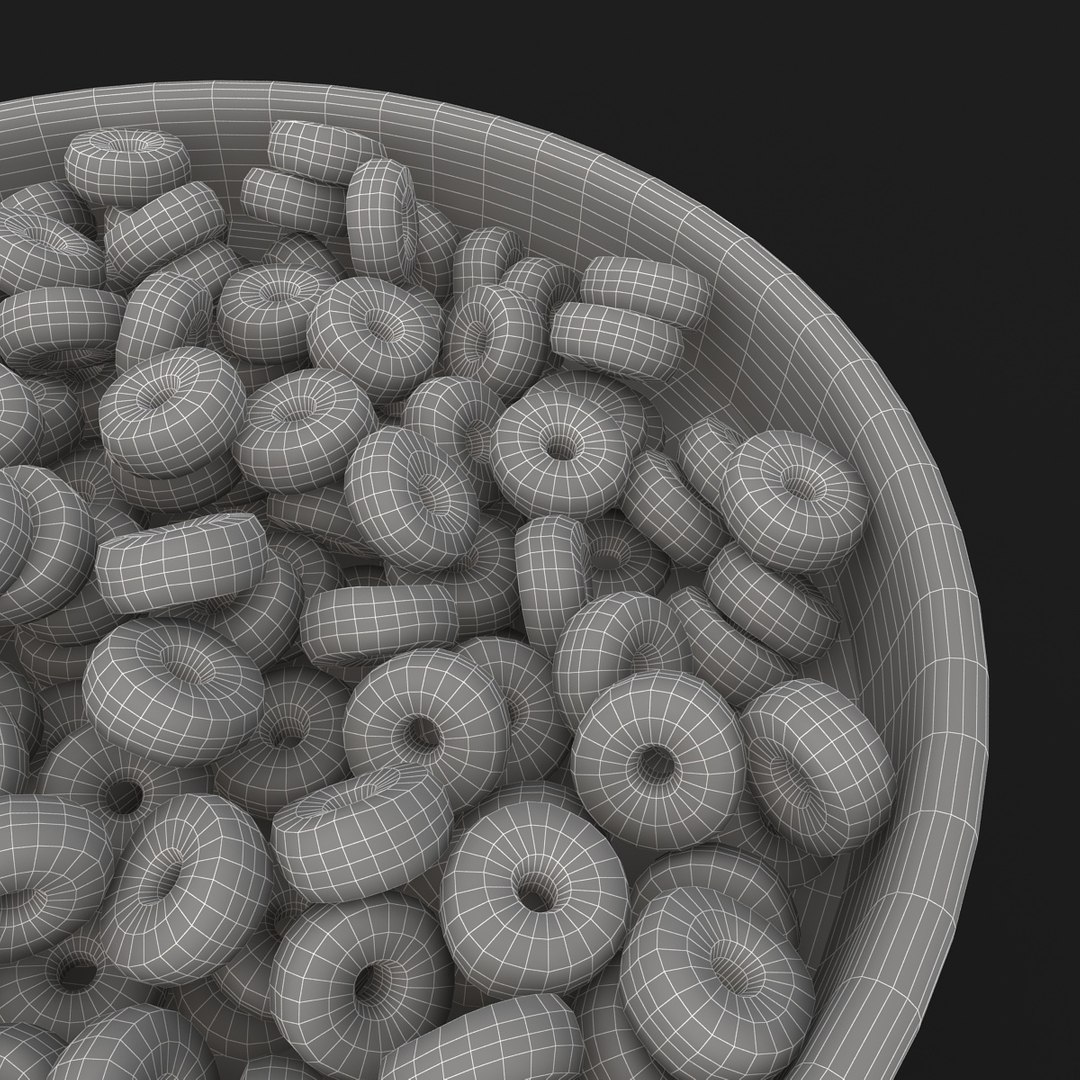 Realistic Cheerios Plain 3d 3ds