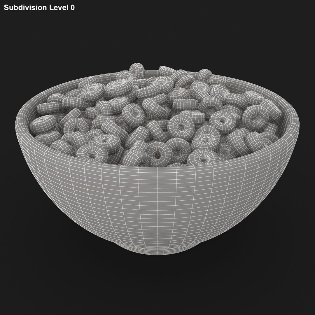 Realistic Cheerios Plain 3d 3ds