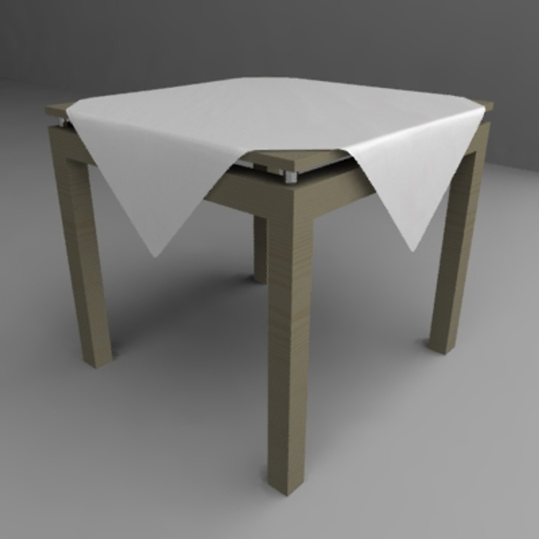 3d table tableclothes model