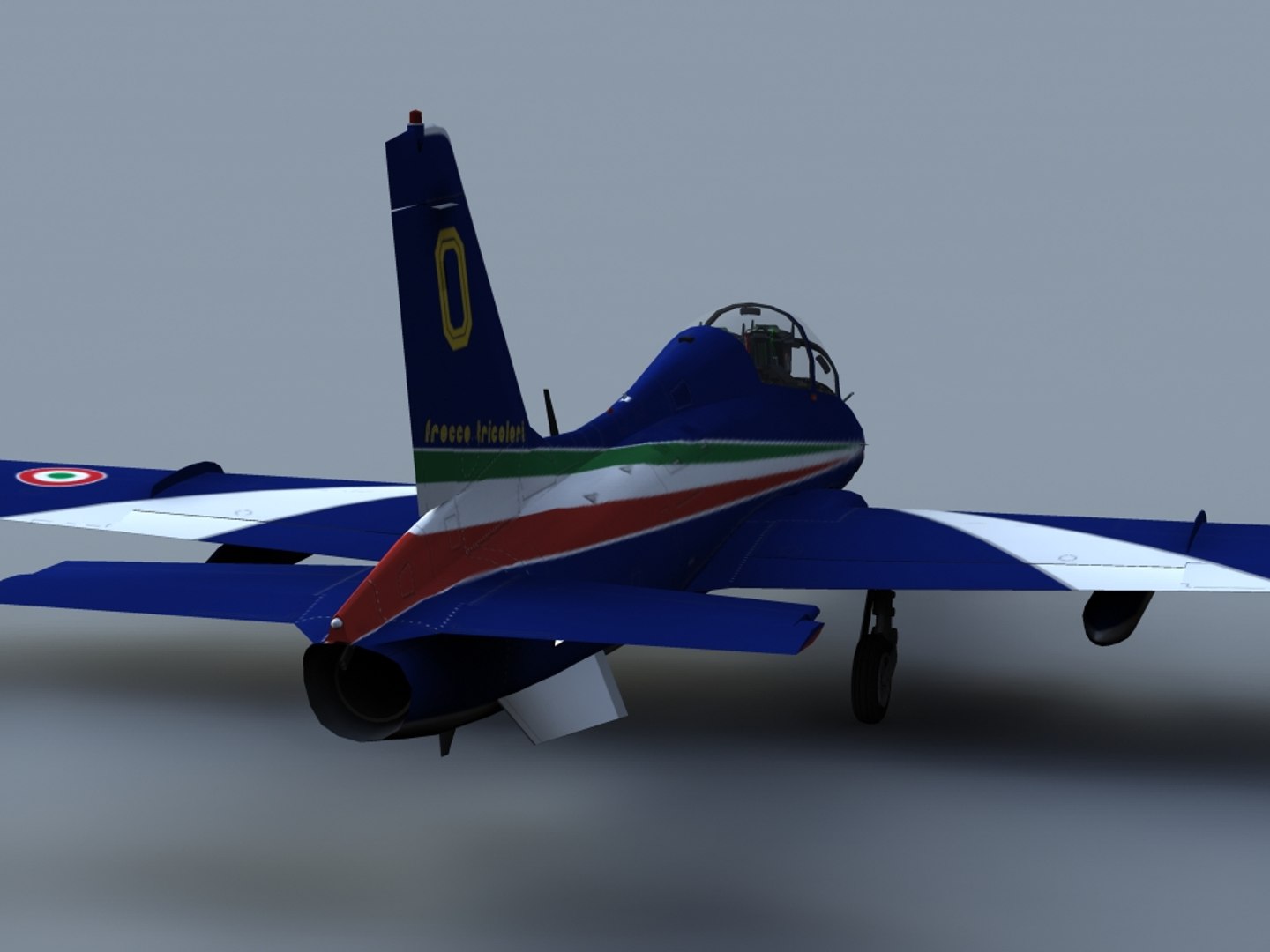 Mb-339 Military Frecce 3d Model