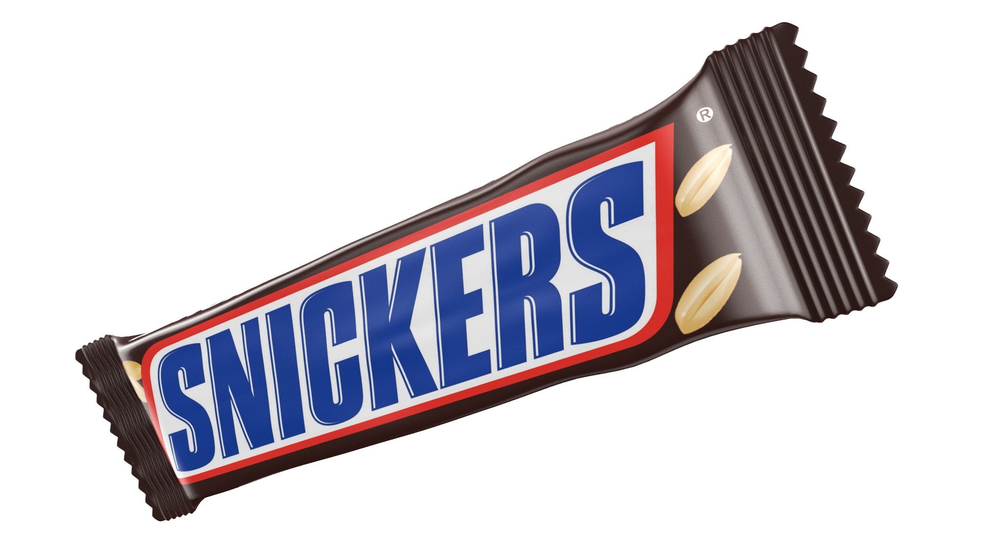 Real snickers chocolate bar 3D model - TurboSquid 1564159