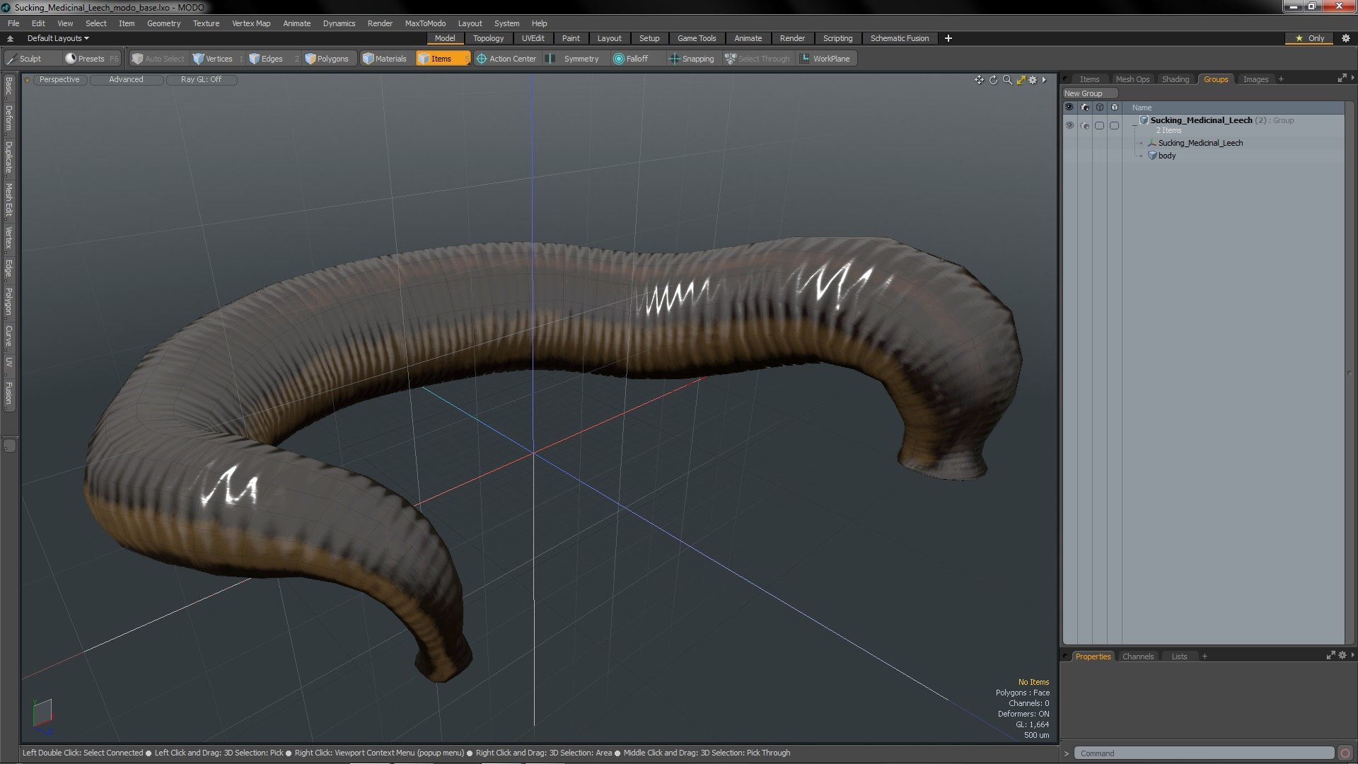 3D Sucking Medicinal Leech model - TurboSquid 2086214