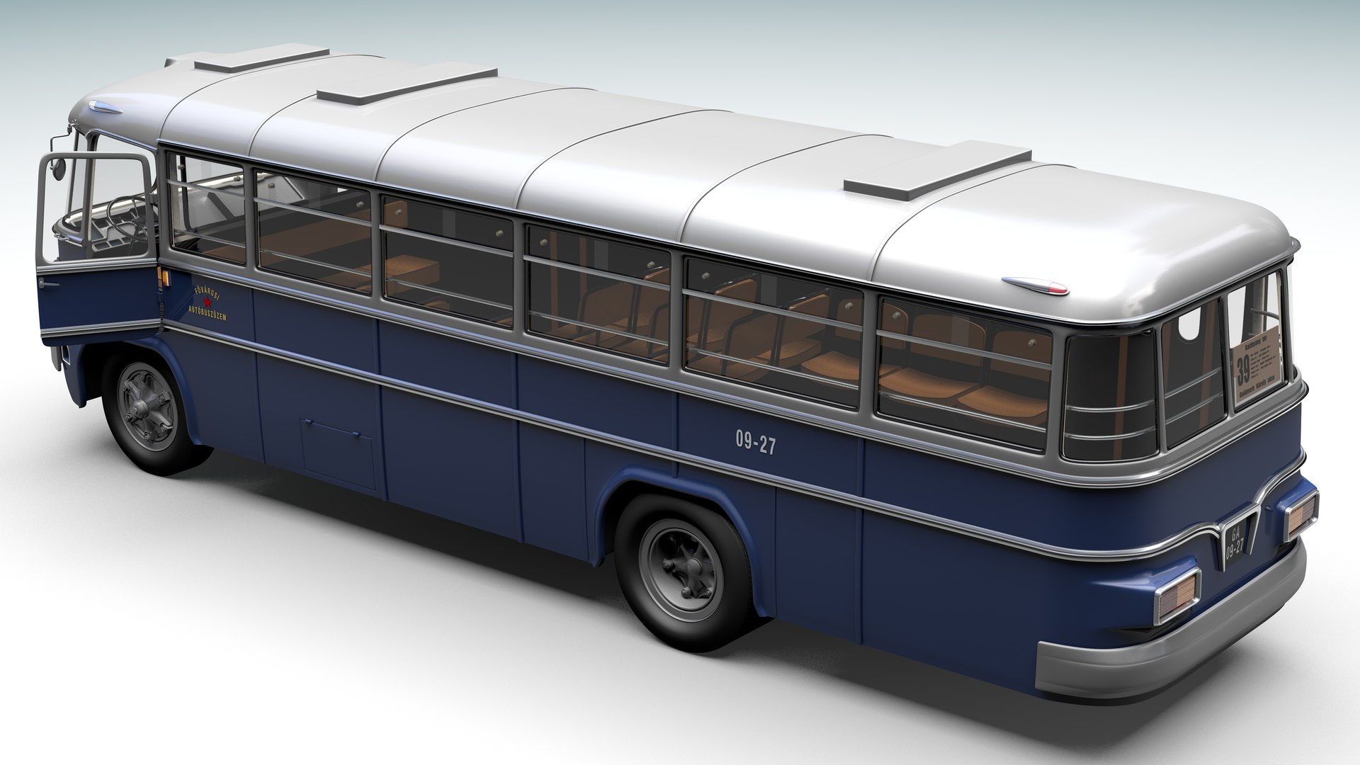 3D Ikarus 620 Hungarian City Bus 1959 Model - TurboSquid 1903601