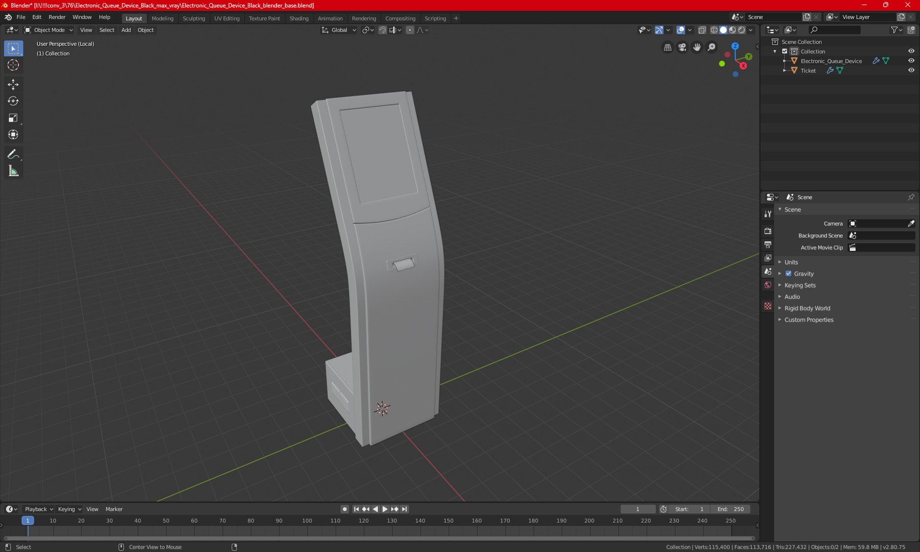 3D Electronic Queue Device White - TurboSquid 2270336