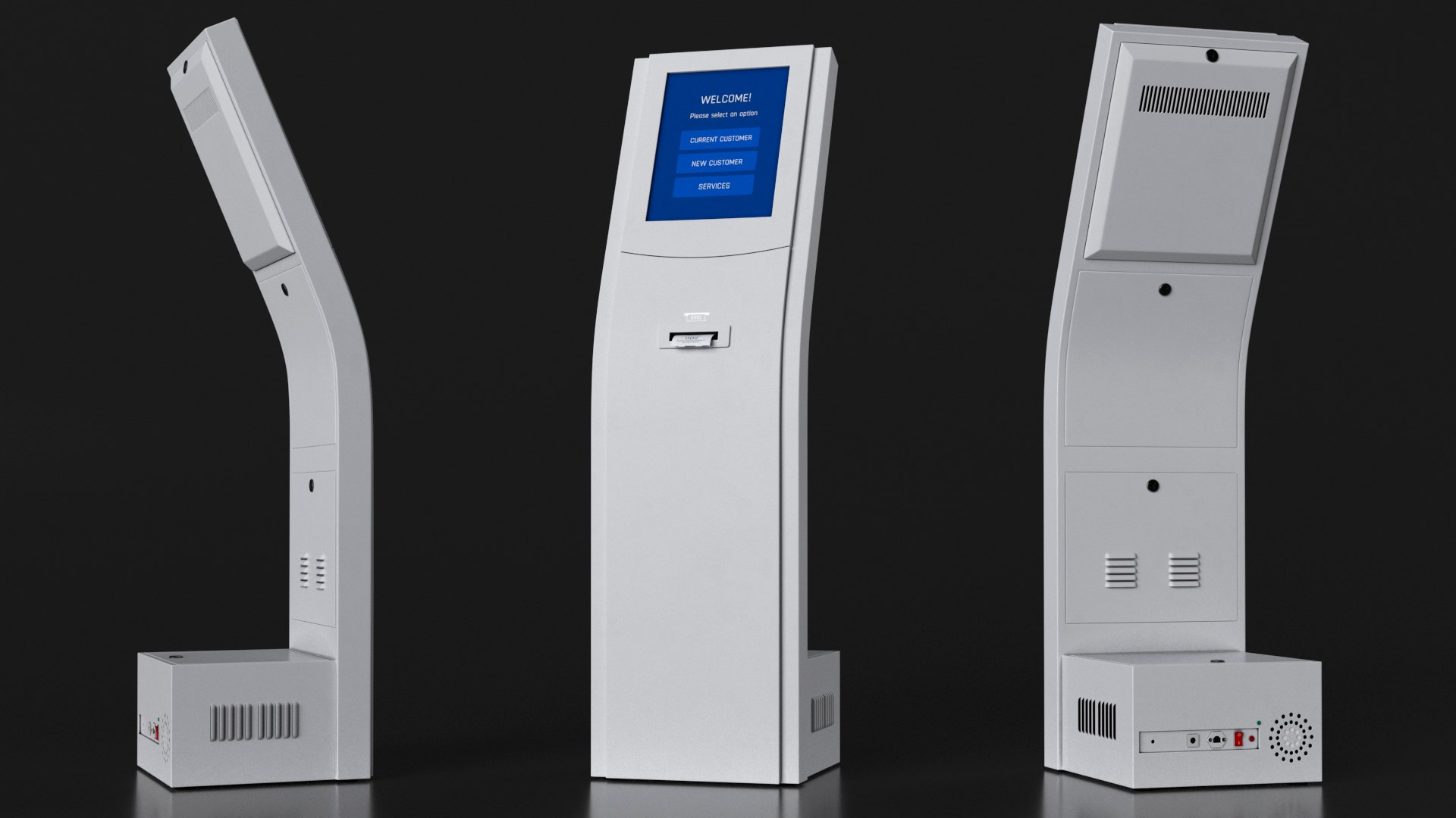 3D Electronic Queue Device White - TurboSquid 2270336