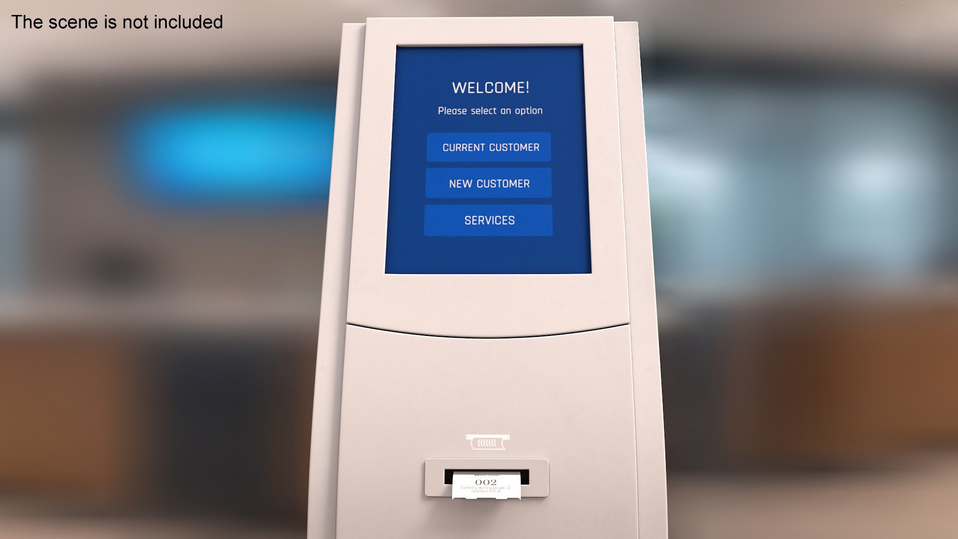 3D Electronic Queue Device White - TurboSquid 2270336