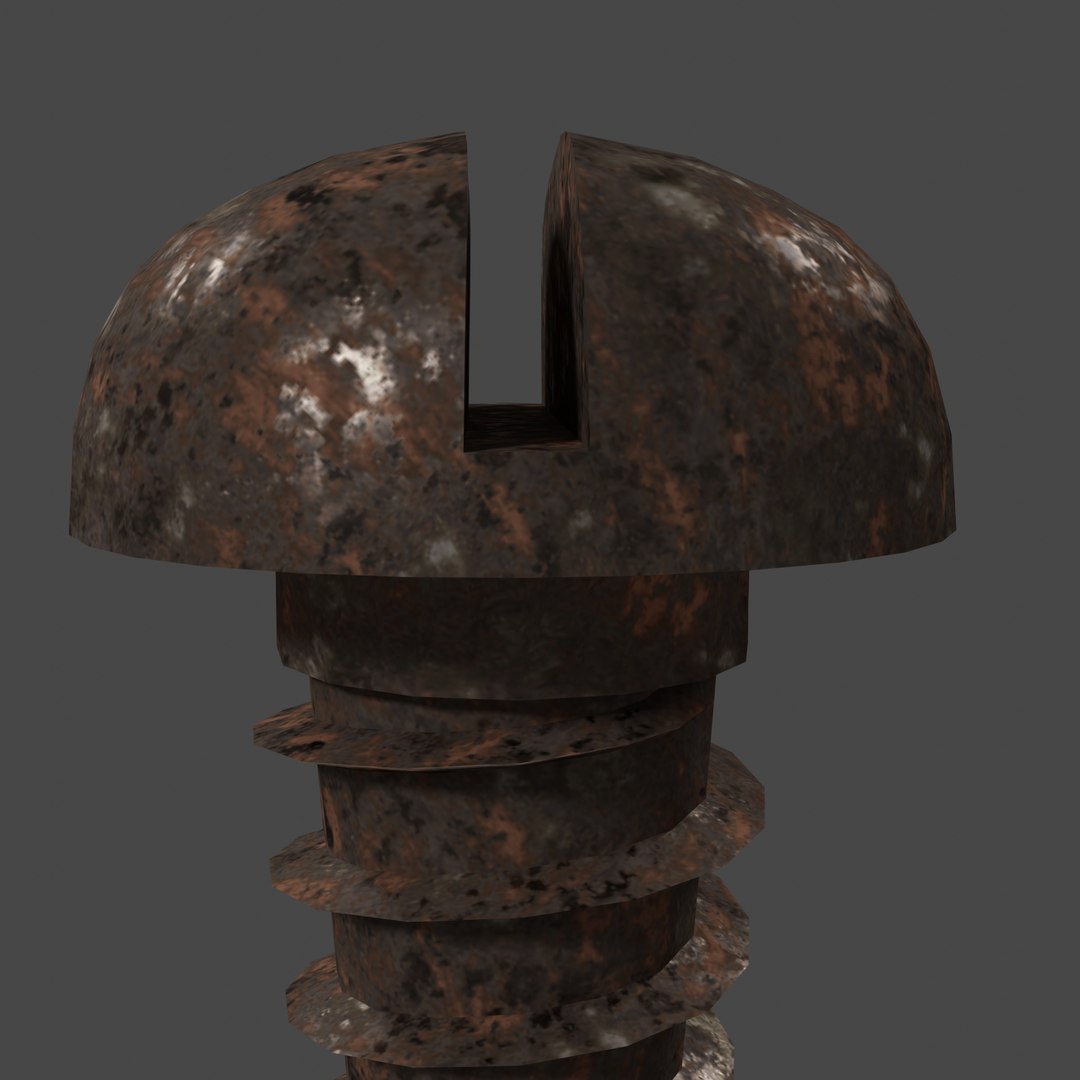 3D Rusty Screw Model - TurboSquid 1821185