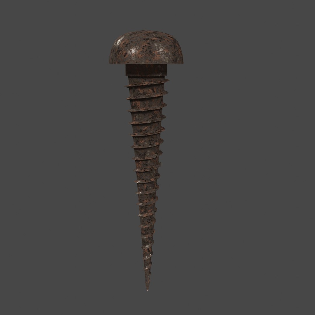 3D Rusty Screw Model - TurboSquid 1821185