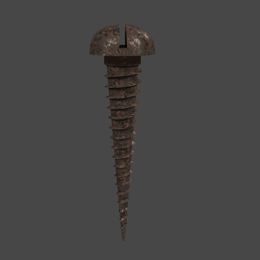 3D Rusty Screw Model - TurboSquid 1821185