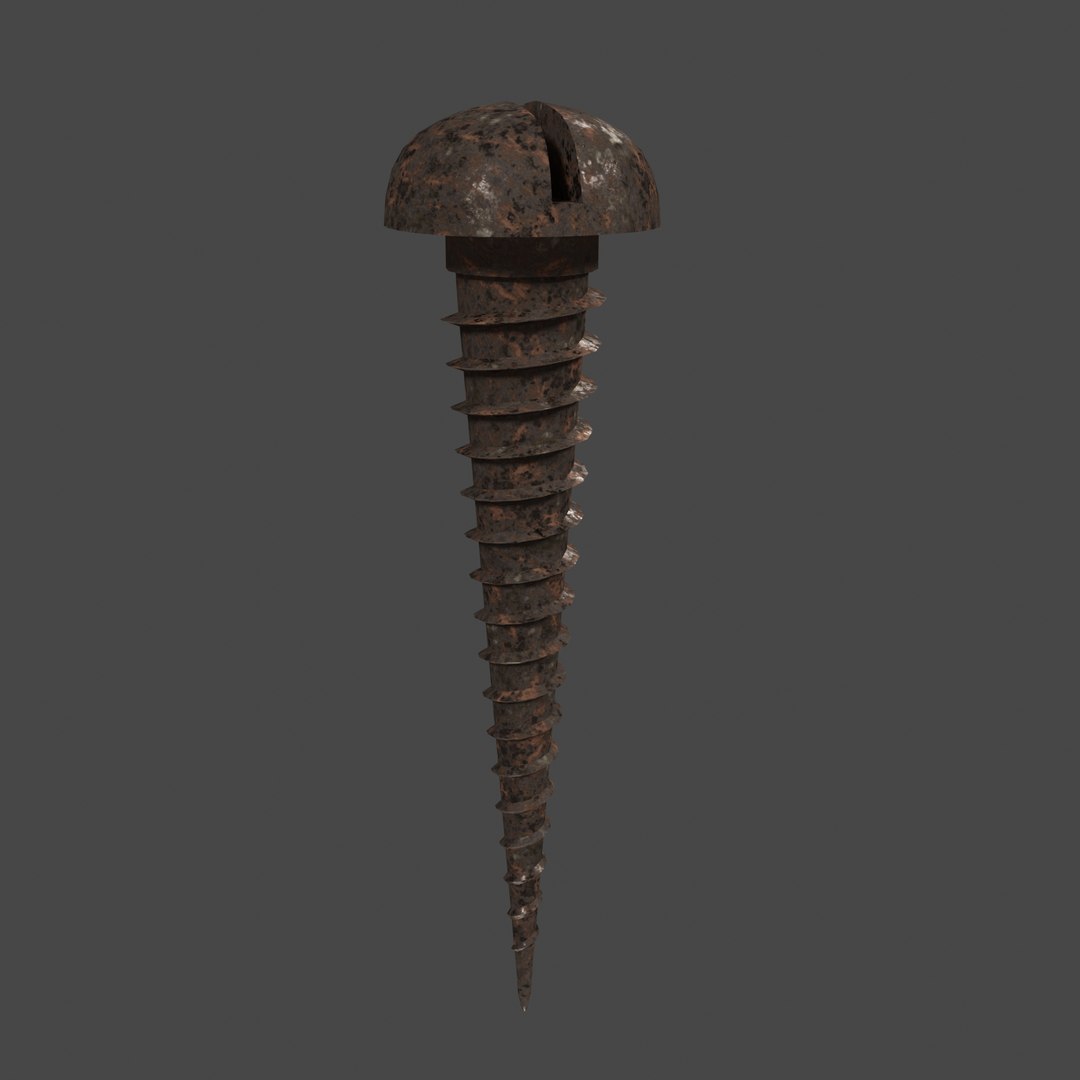 3D Rusty Screw Model - TurboSquid 1821185