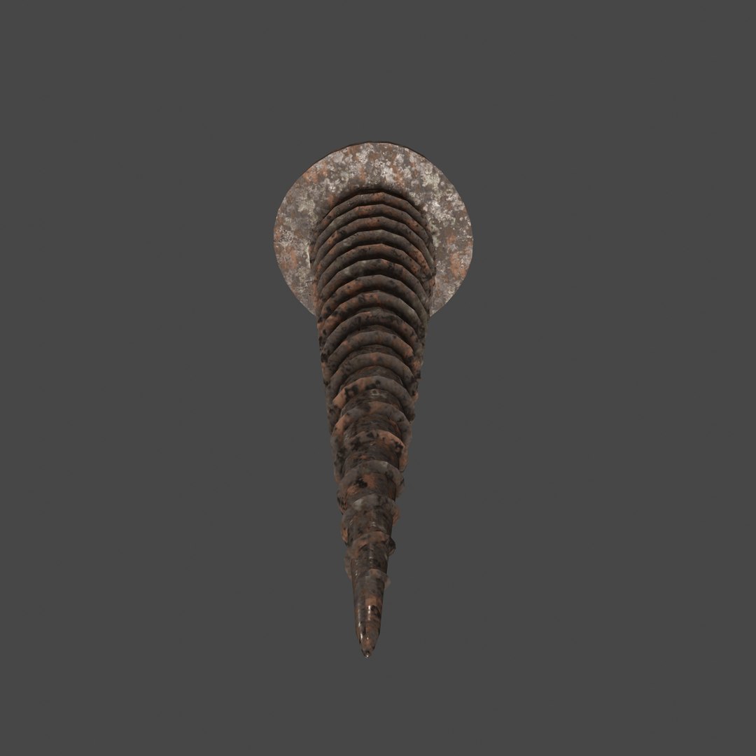 3D Rusty Screw Model - TurboSquid 1821185