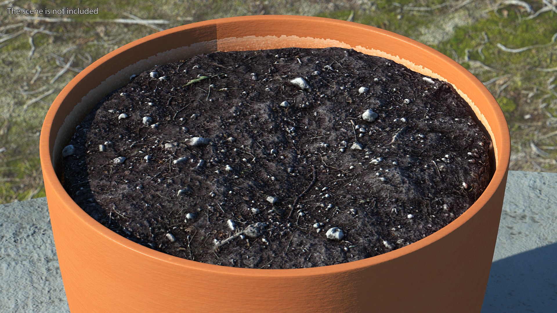 Pot With Soil 3D - TurboSquid 1714285