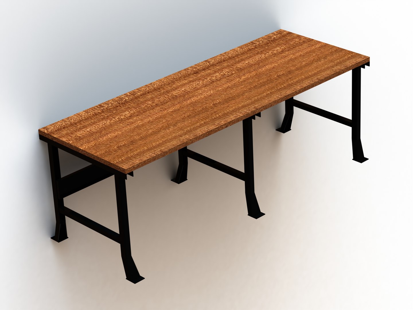 Steel Wood Bench 3D Model - TurboSquid 2176471