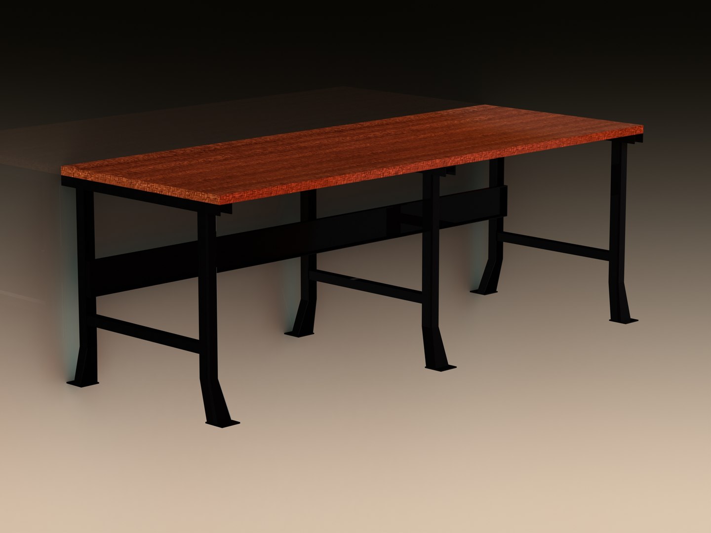 Steel Wood Bench 3D Model - TurboSquid 2176471