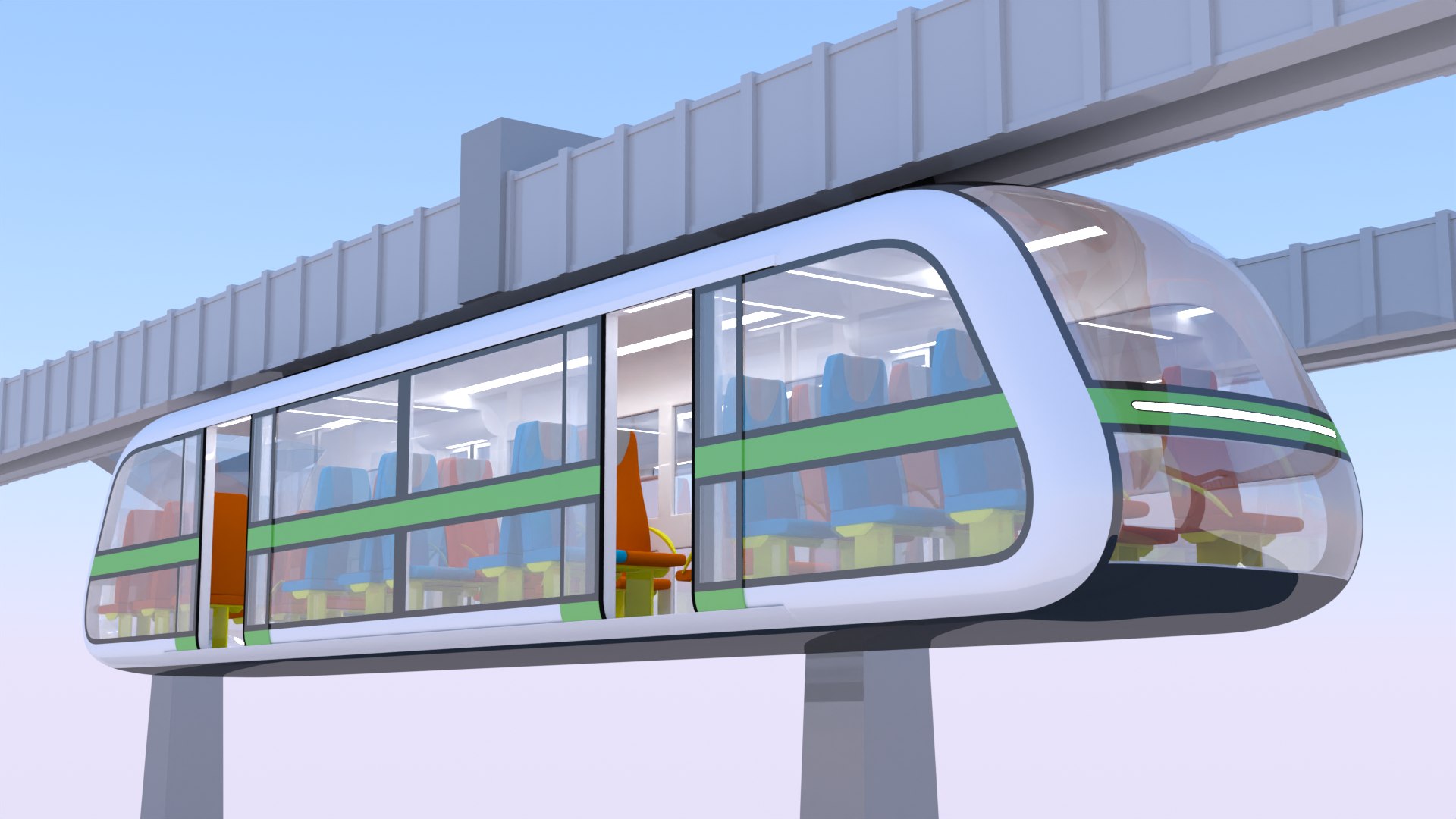 Monorail Trains Collection 2023 IV 3D Model - TurboSquid 2095698