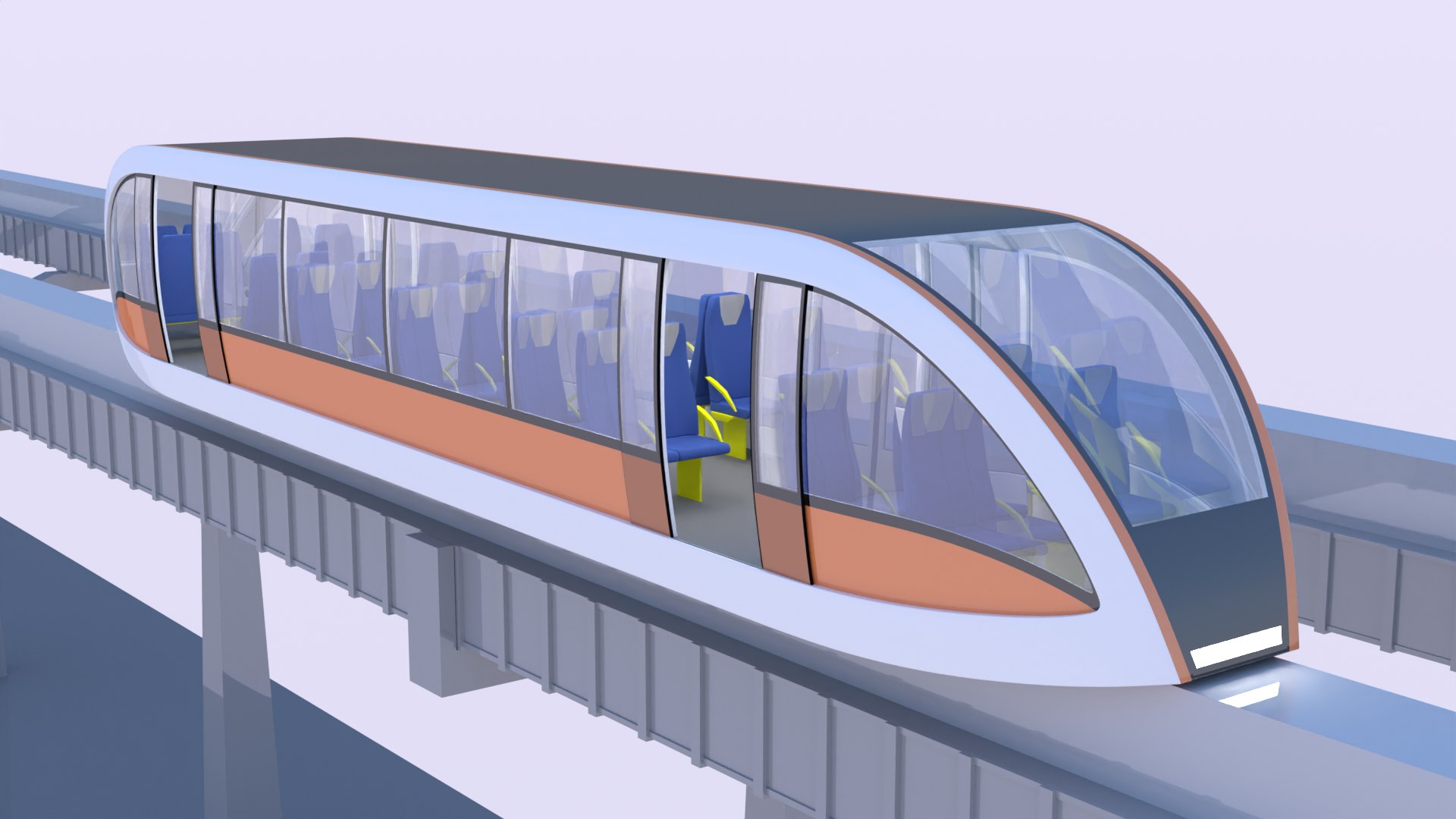 Monorail Trains Collection 2023 IV 3D Model - TurboSquid 2095698