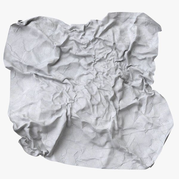Crumpled Paper 3D Models for Download | TurboSquid