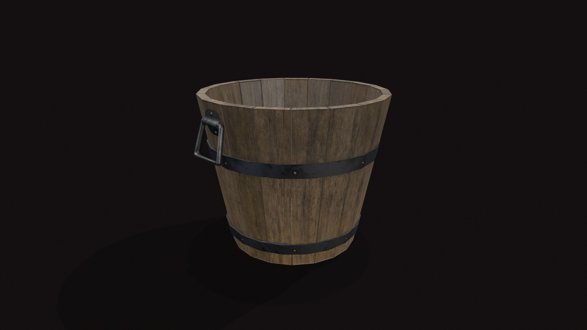 Medieval Wooden Bucket 02 Model - TurboSquid 2326637