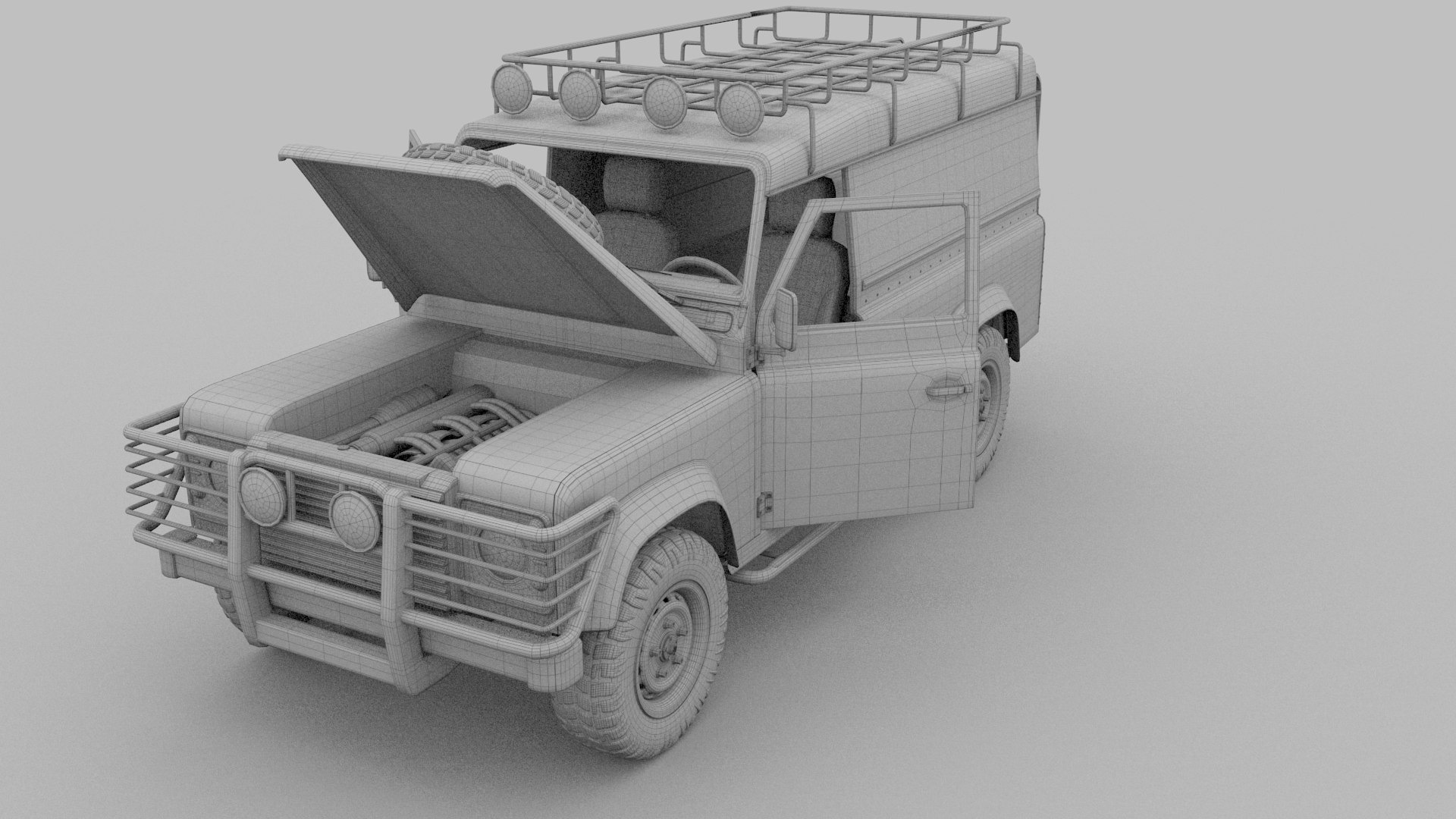 3d model land rover defender 110