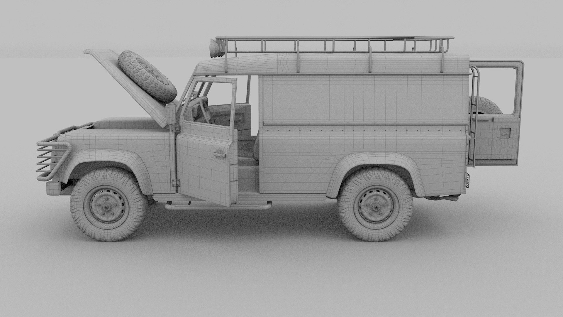 3d model land rover defender 110