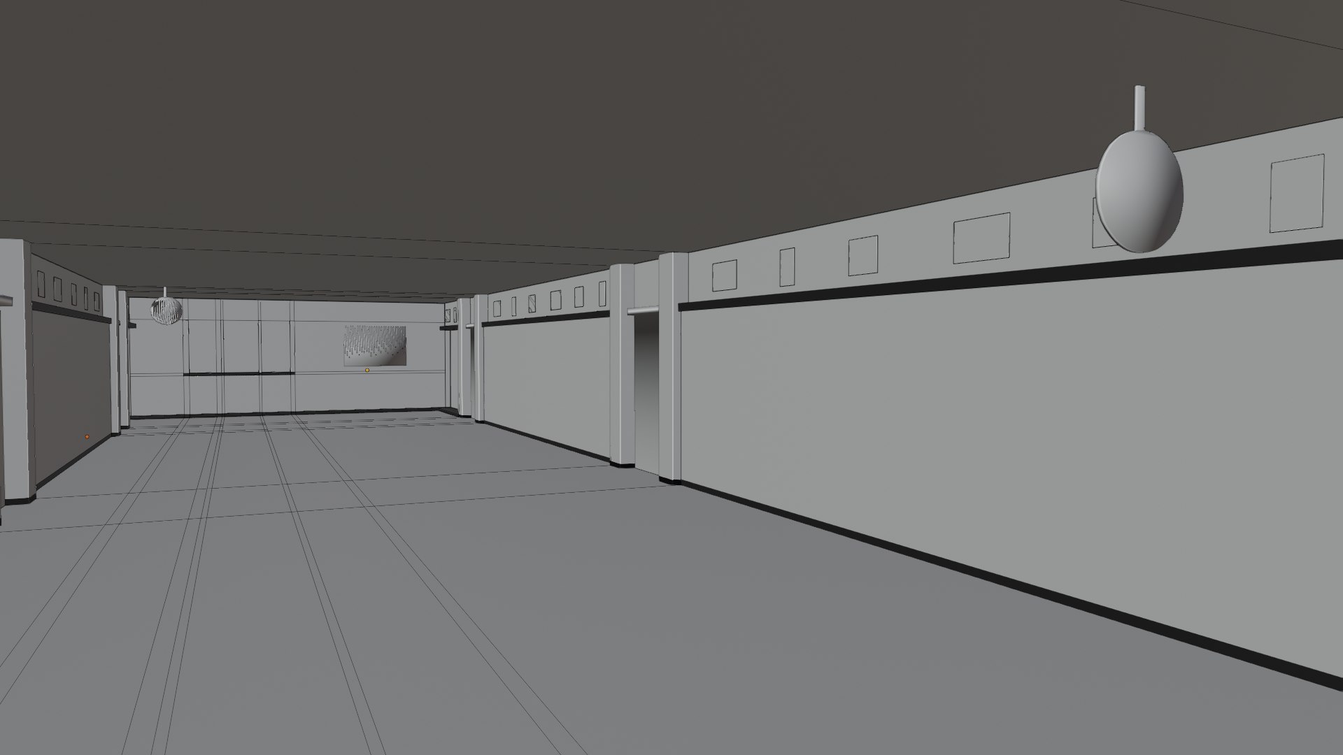 School Hallway Model - TurboSquid 2132064