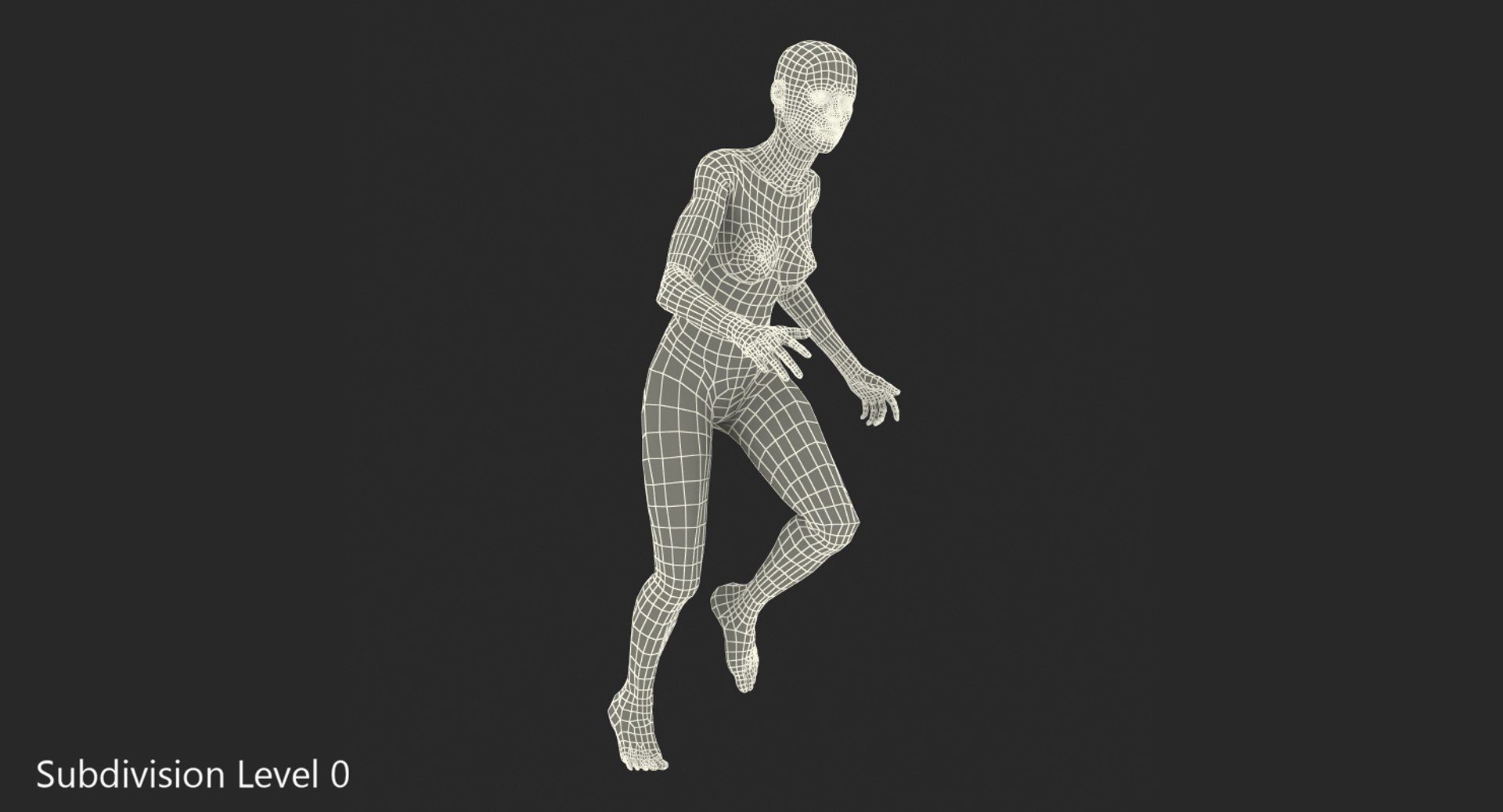 3D running woman muscular anatomy - TurboSquid 1251333