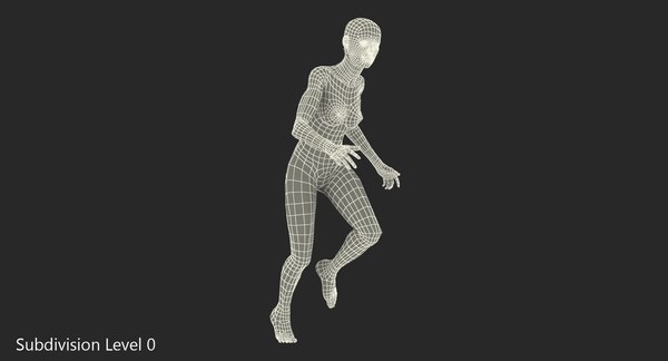 3D running woman muscular anatomy - TurboSquid 1251333
