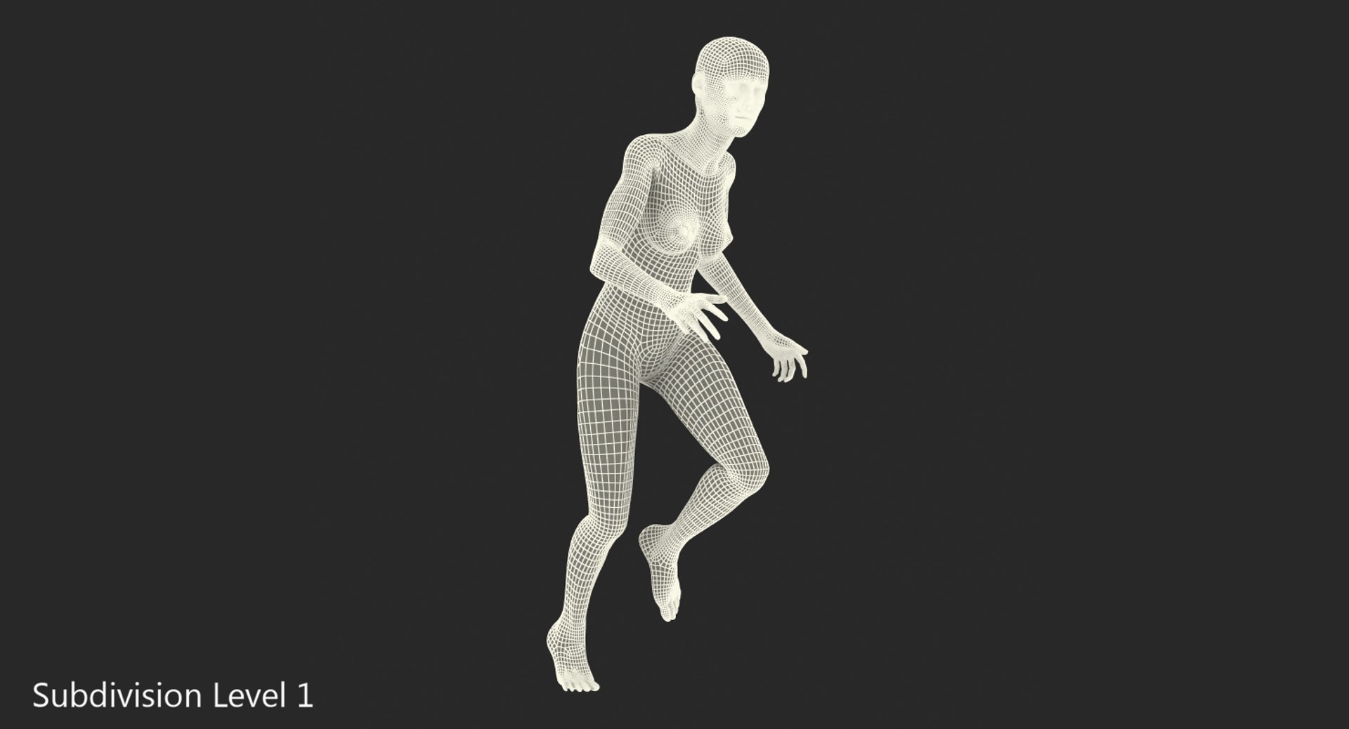 3D running woman muscular anatomy - TurboSquid 1251333