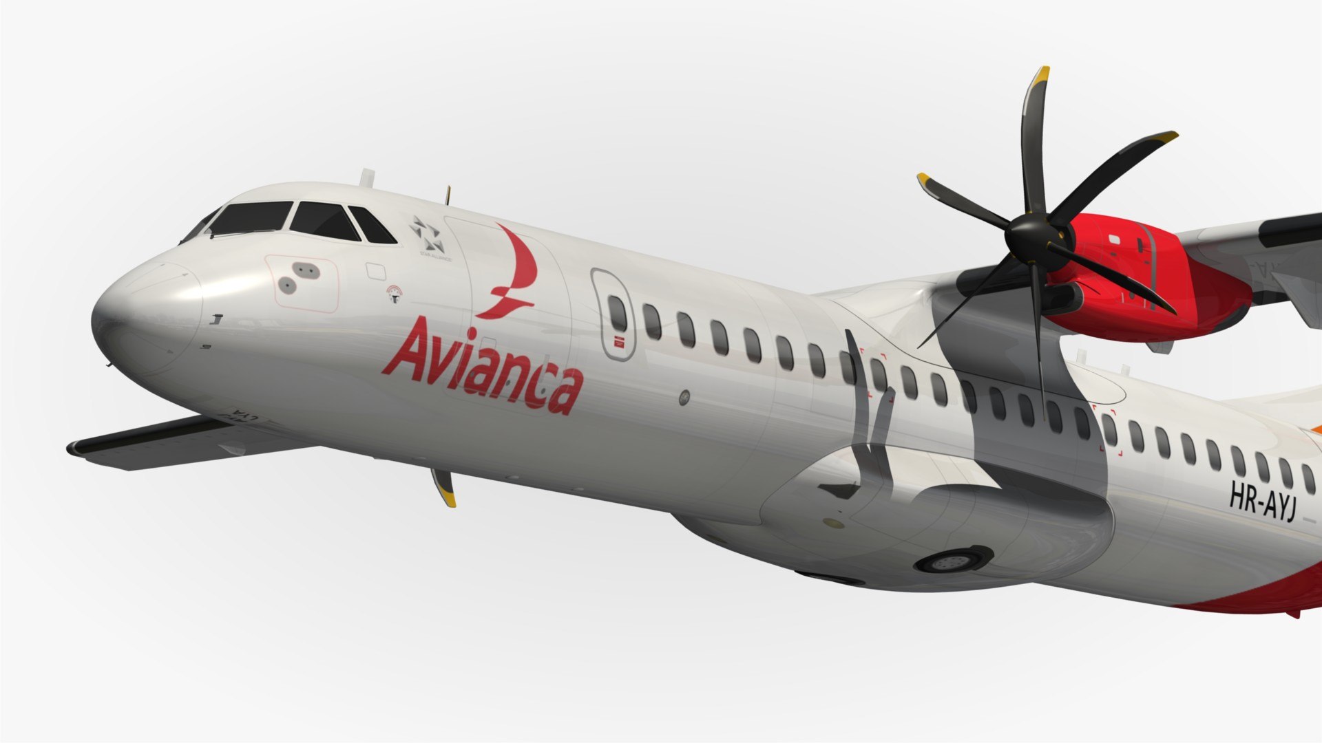 3d Model Atr 72 Avianca