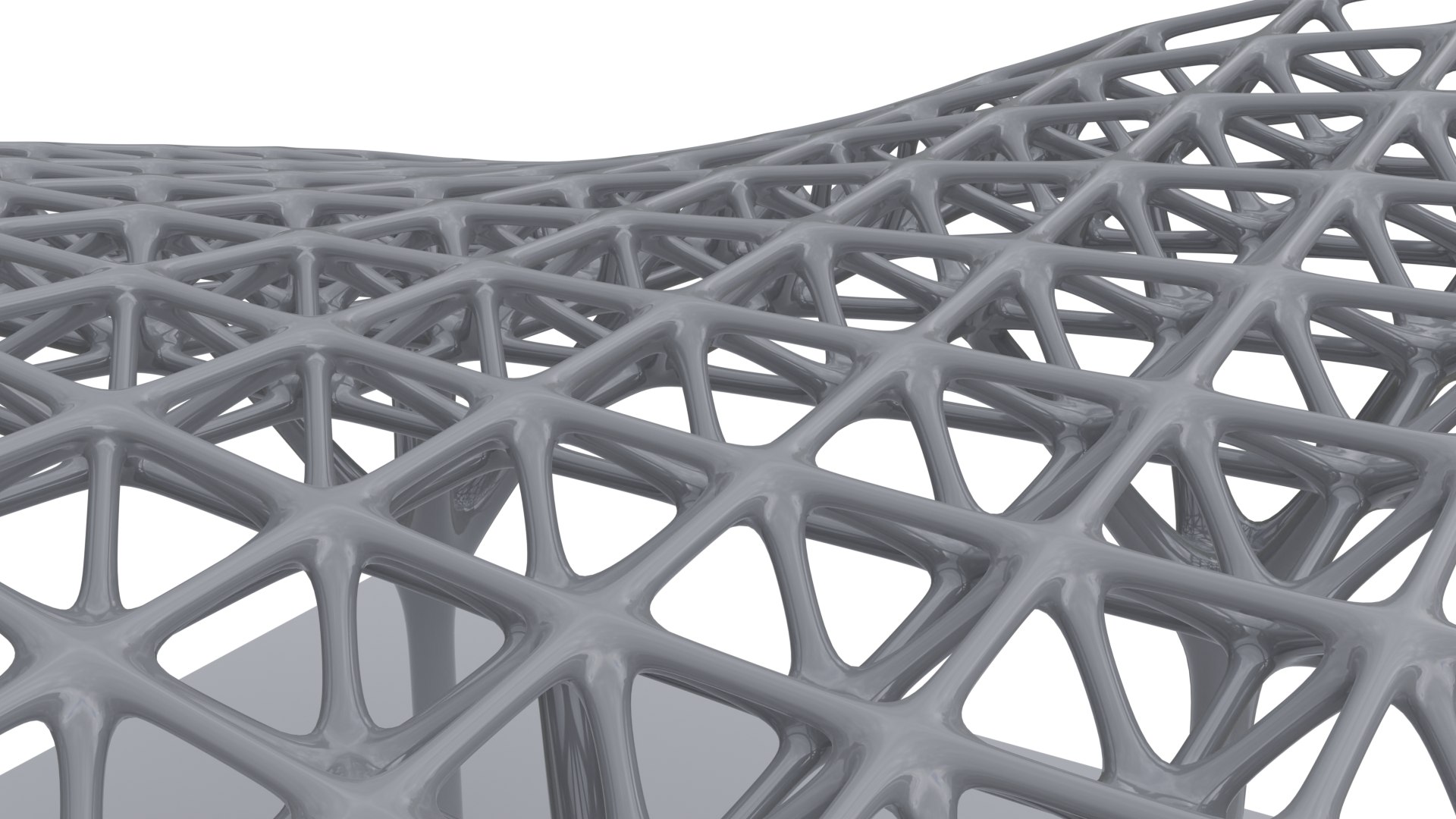 Wavy Truss Landscape Shed 3D Model - TurboSquid 2262026