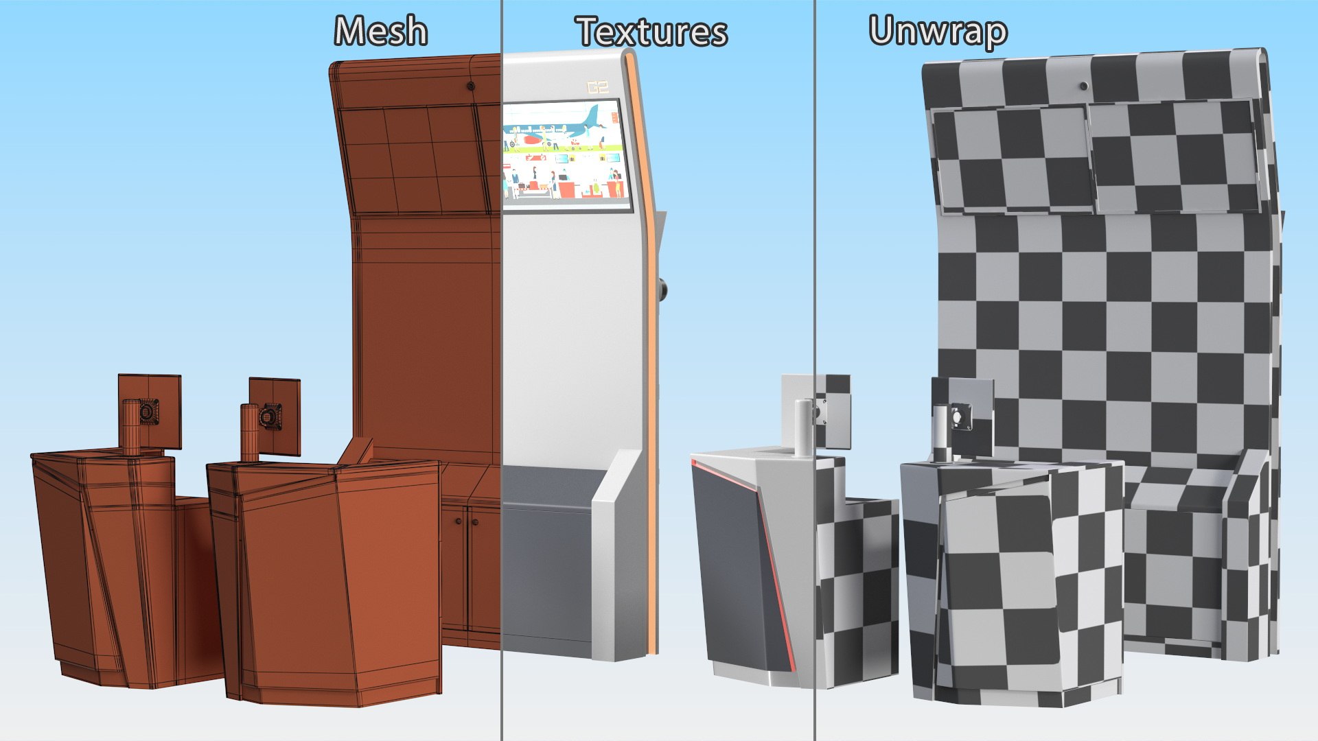 Reception Desk 3D Model - TurboSquid 2104113