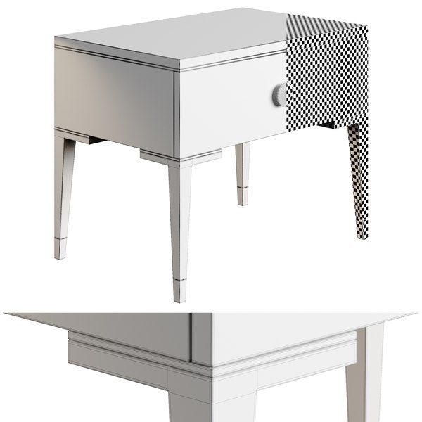 3D Frato Interiors MOONSTONE Bedside Table - TurboSquid 1973007