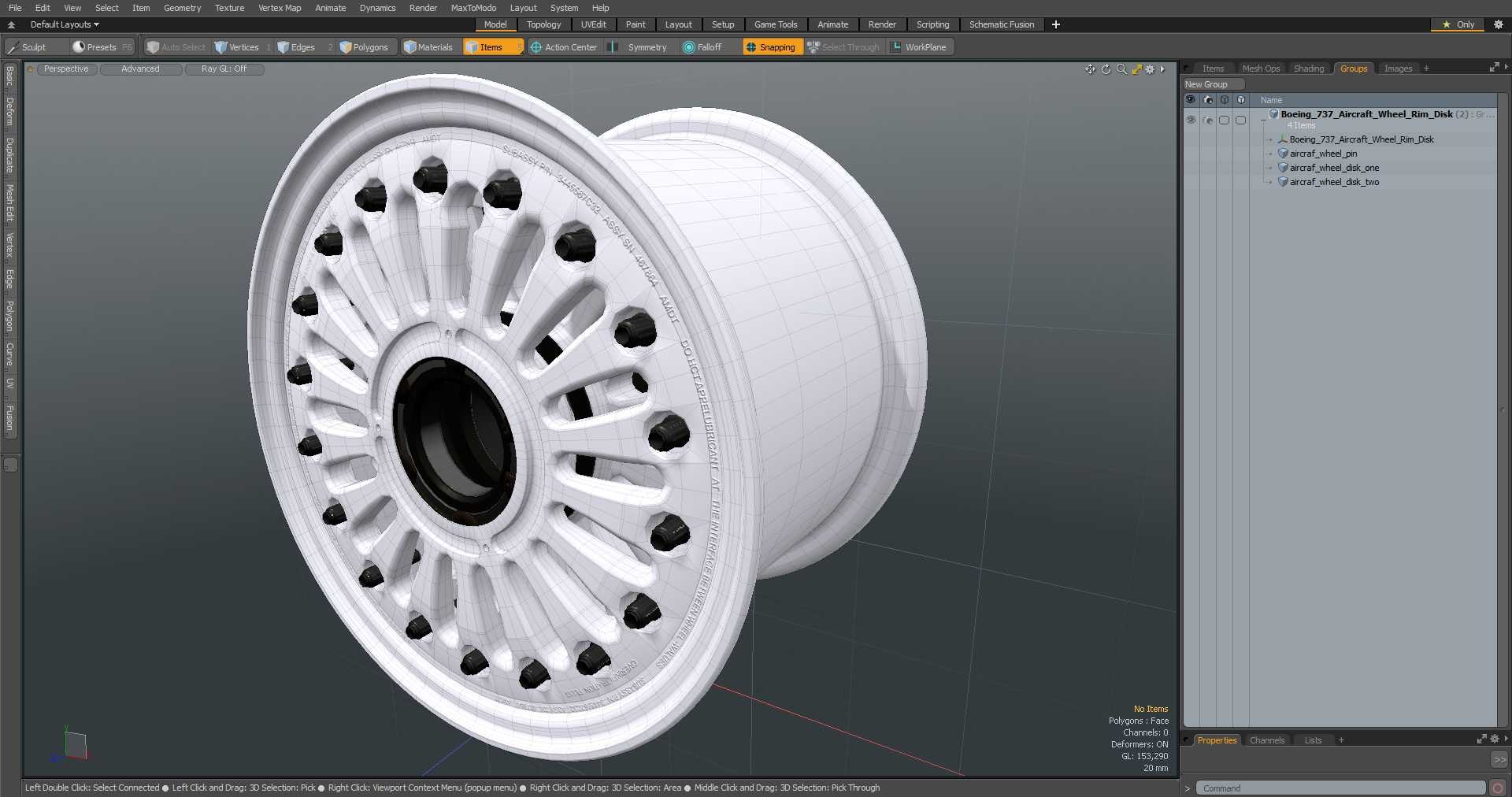 3D Boeing 737 Aircraft Wheel Rim Disk - TurboSquid 2163555