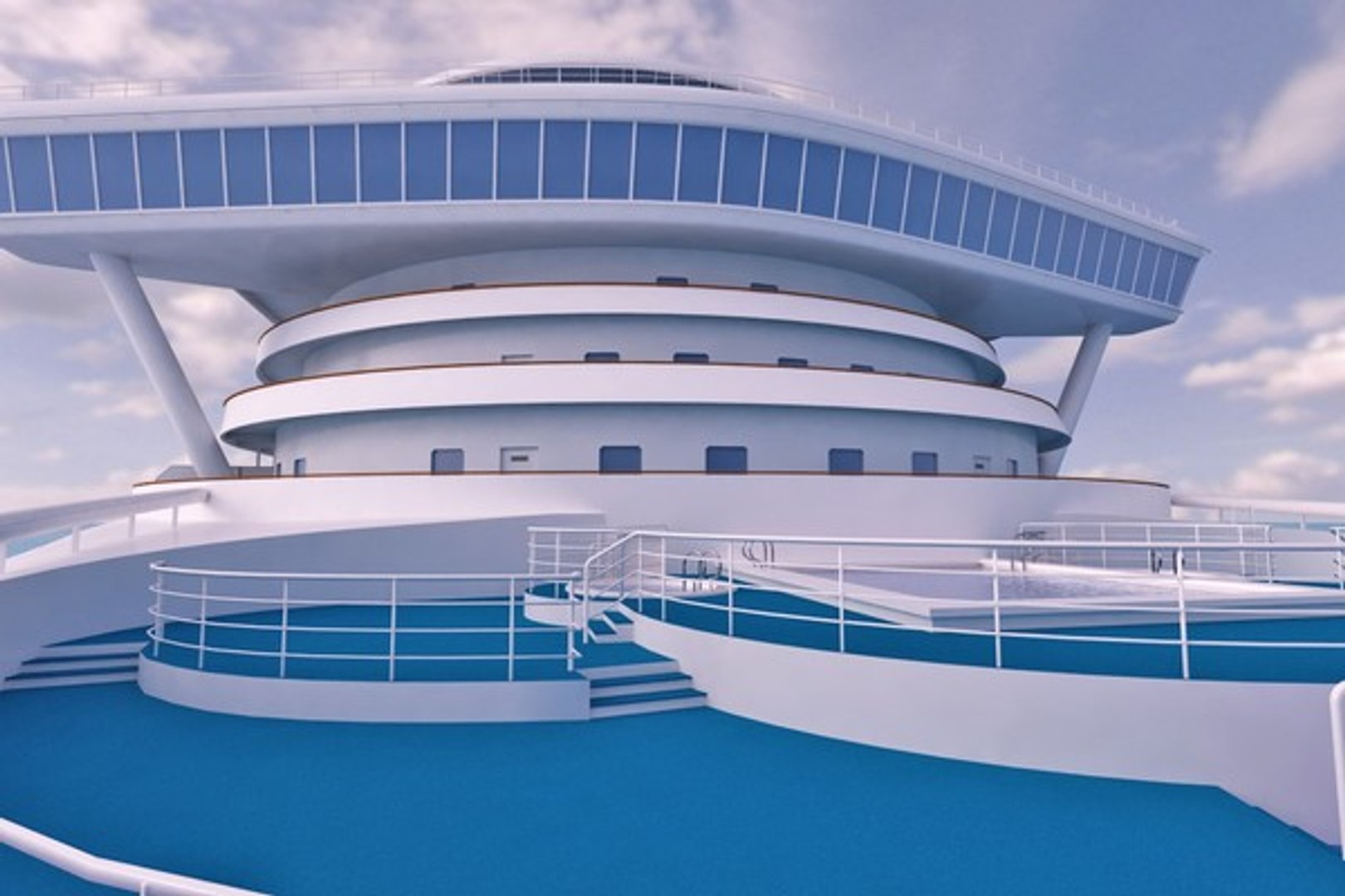 cruise ship caribbean princess 3d model