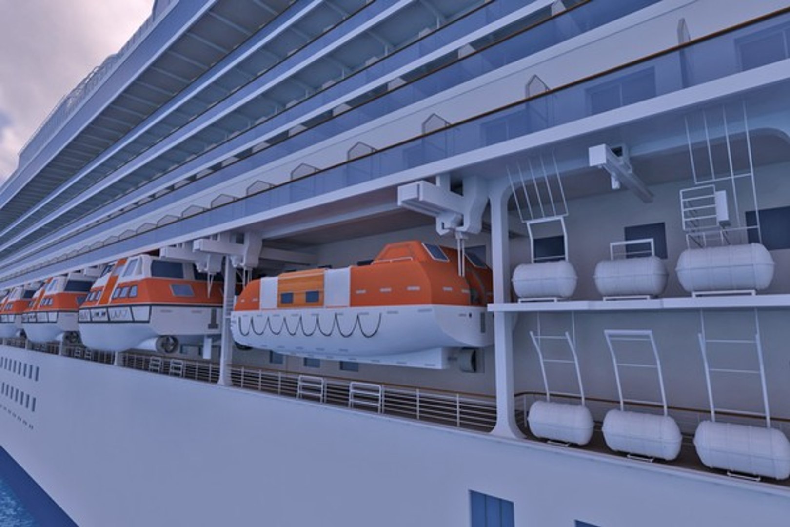 cruise ship caribbean princess 3d model