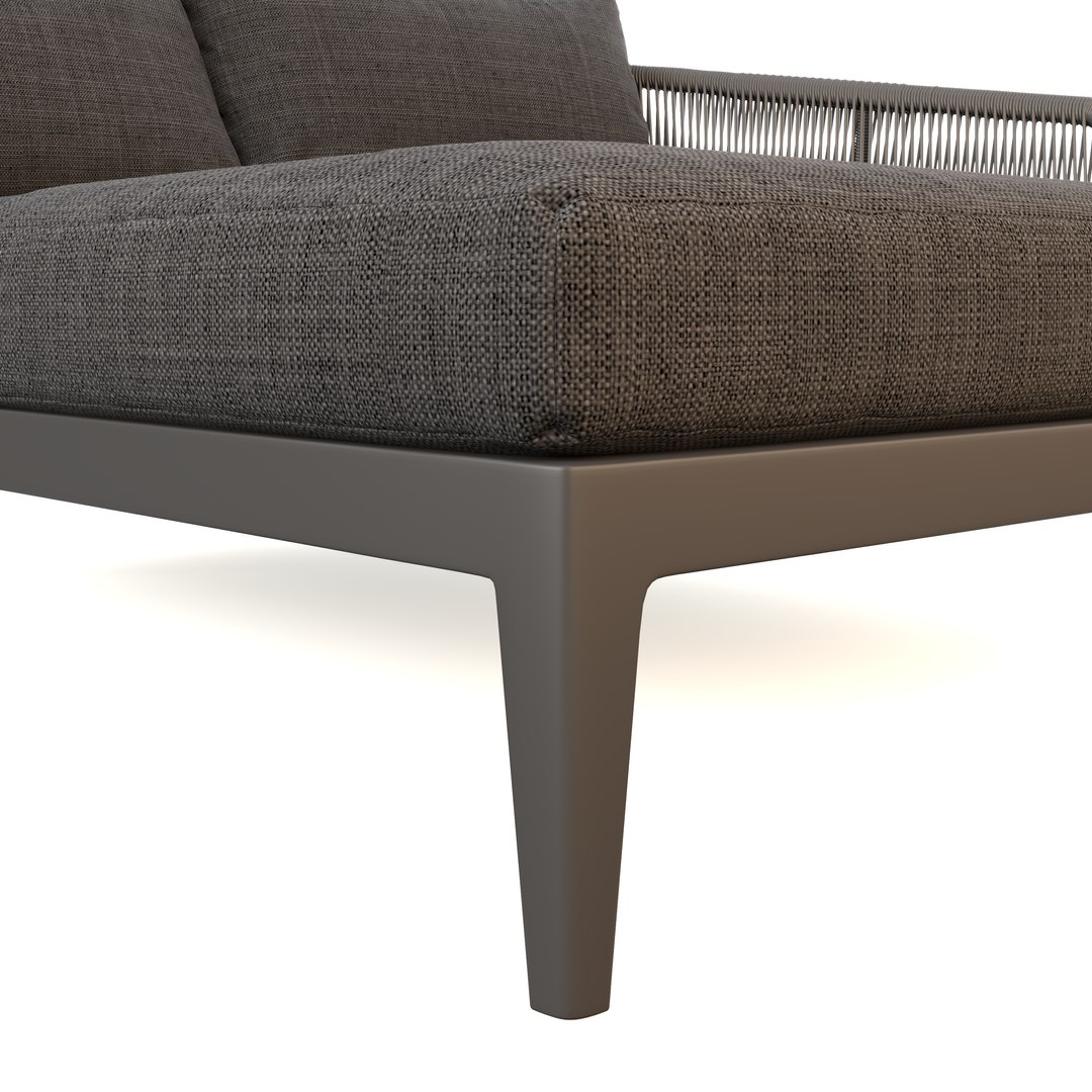 Rattan Daybed With Fabric 3D Model - TurboSquid 2166174