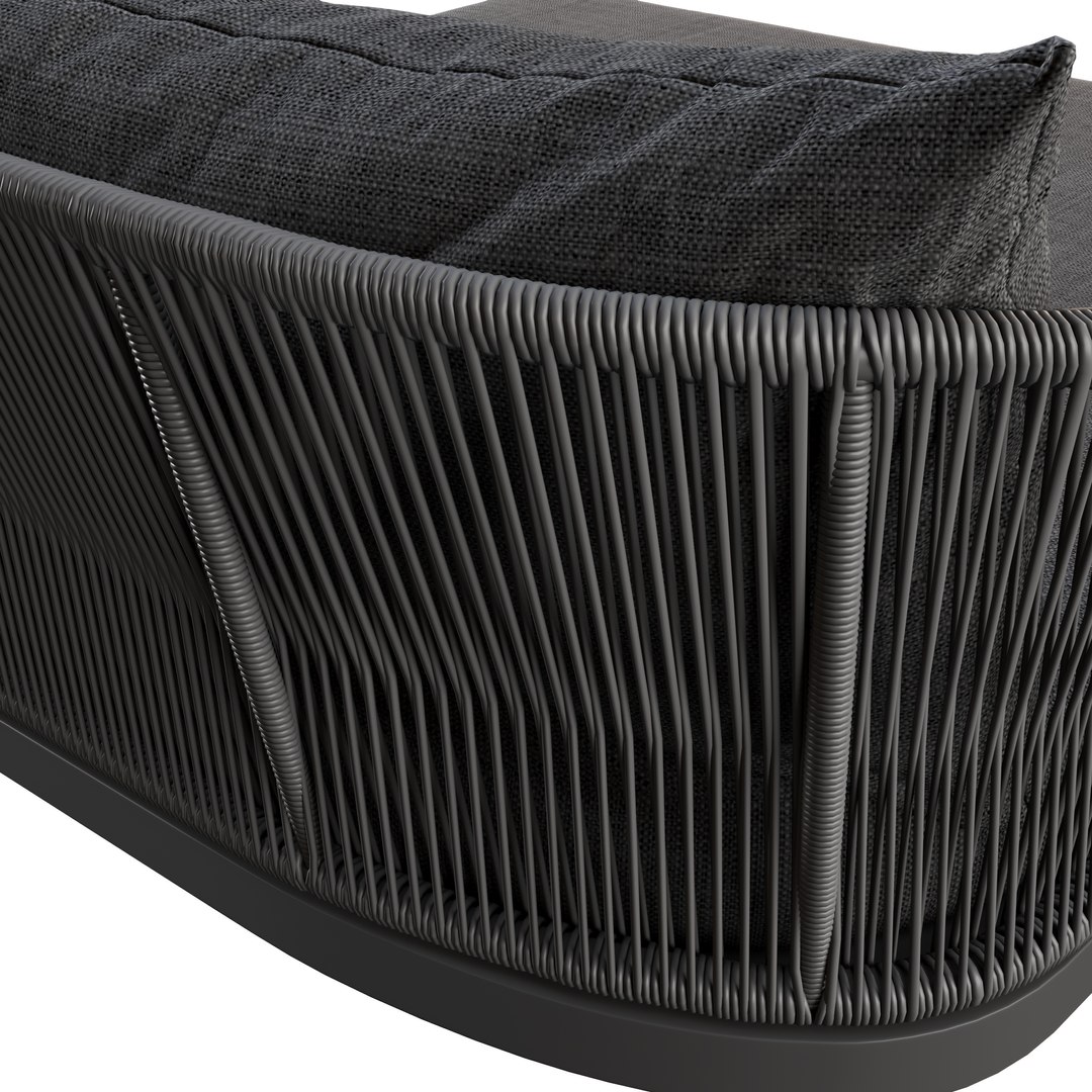 Rattan Daybed With Fabric 3D Model - TurboSquid 2166174