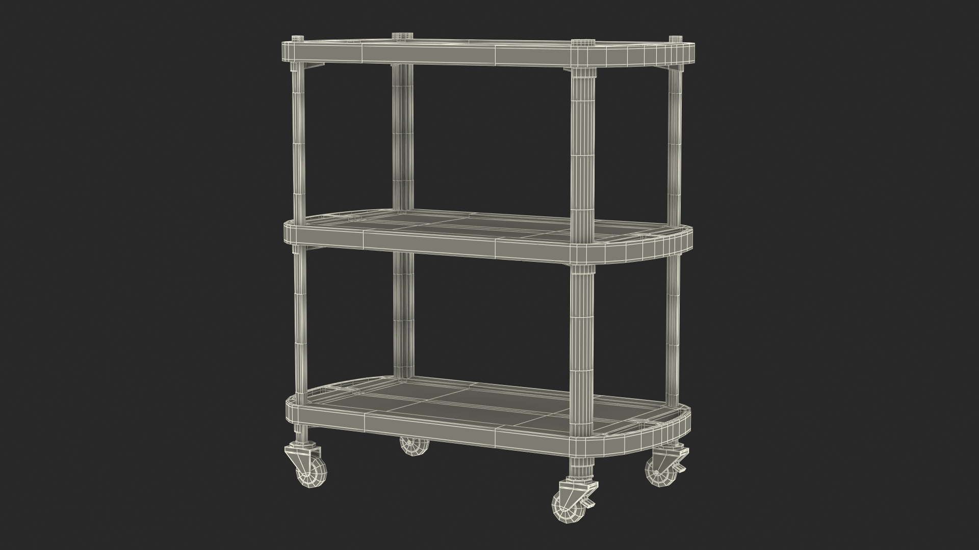 Medical Equipment Trolley White 3D - TurboSquid 2068884