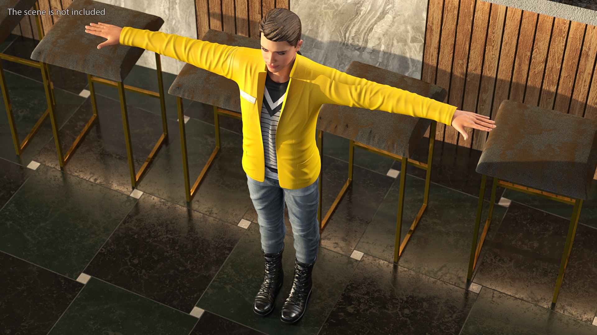 Teenage Boy Fashionable Style T Pose 3D Model - TurboSquid 1760654