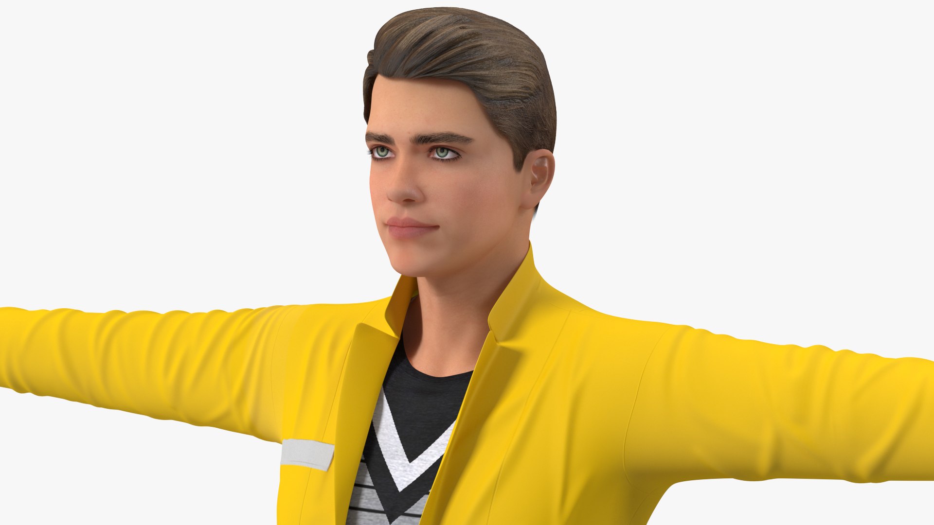 Teenage Boy Fashionable Style T Pose 3D Model - TurboSquid 1760654