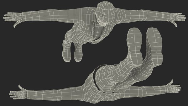 十几岁的男孩时尚风格 T 姿势3D模型 - TurboSquid 1760654