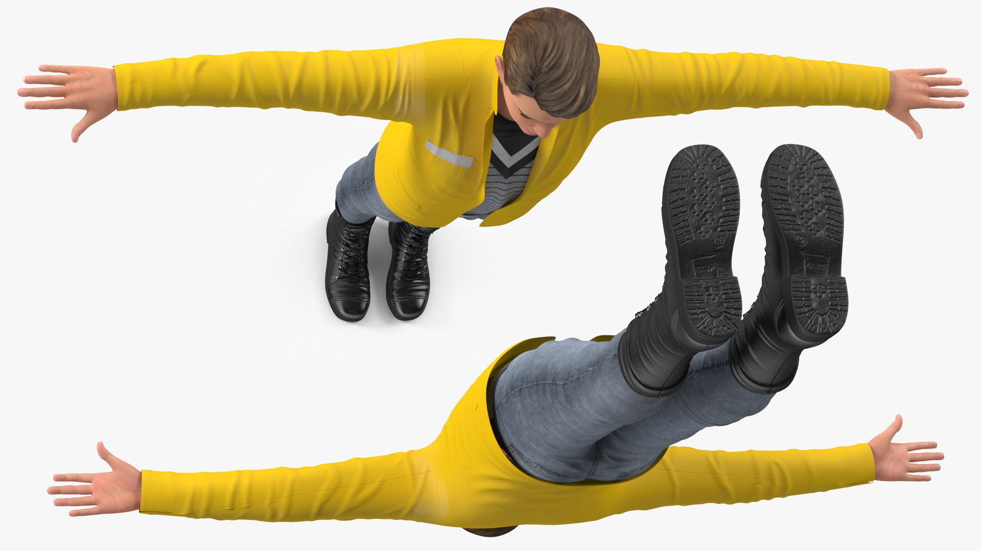 Teenage Boy Fashionable Style T Pose 3D Model - TurboSquid 1760654
