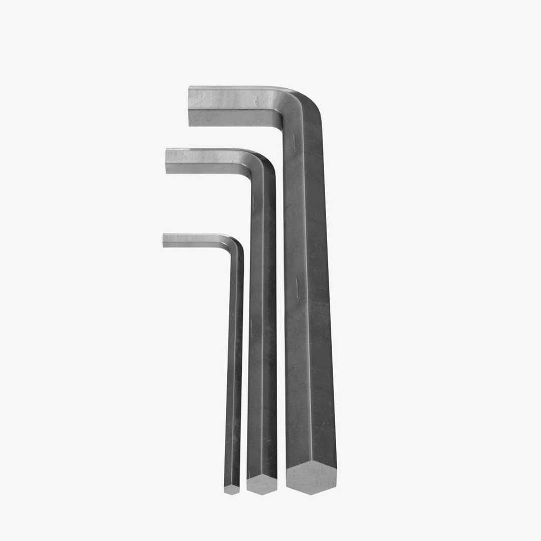 Allen hex keys 3D model - TurboSquid 1440579