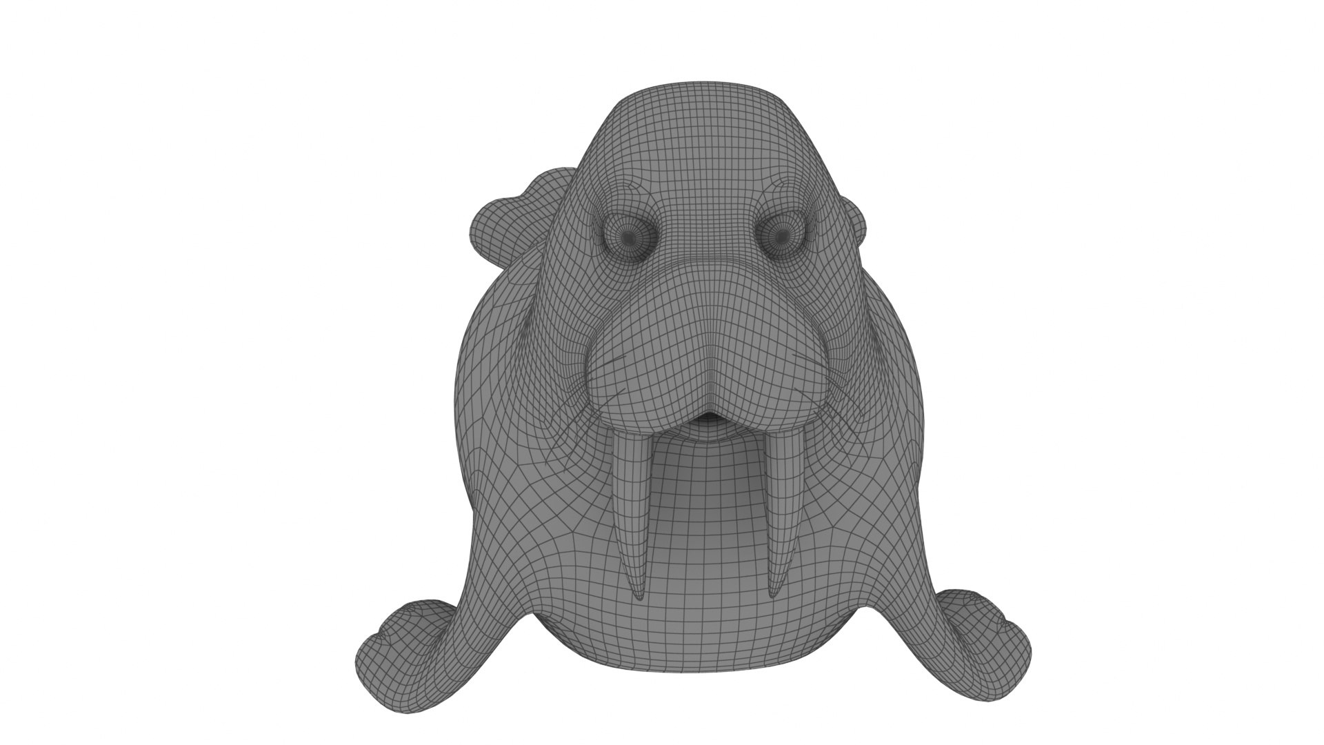 3D Cartoon Walrus - TurboSquid 2089047