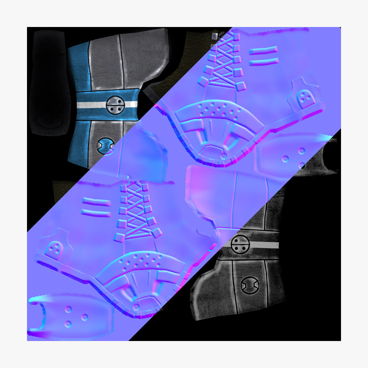 sci-fi armor female 3d model