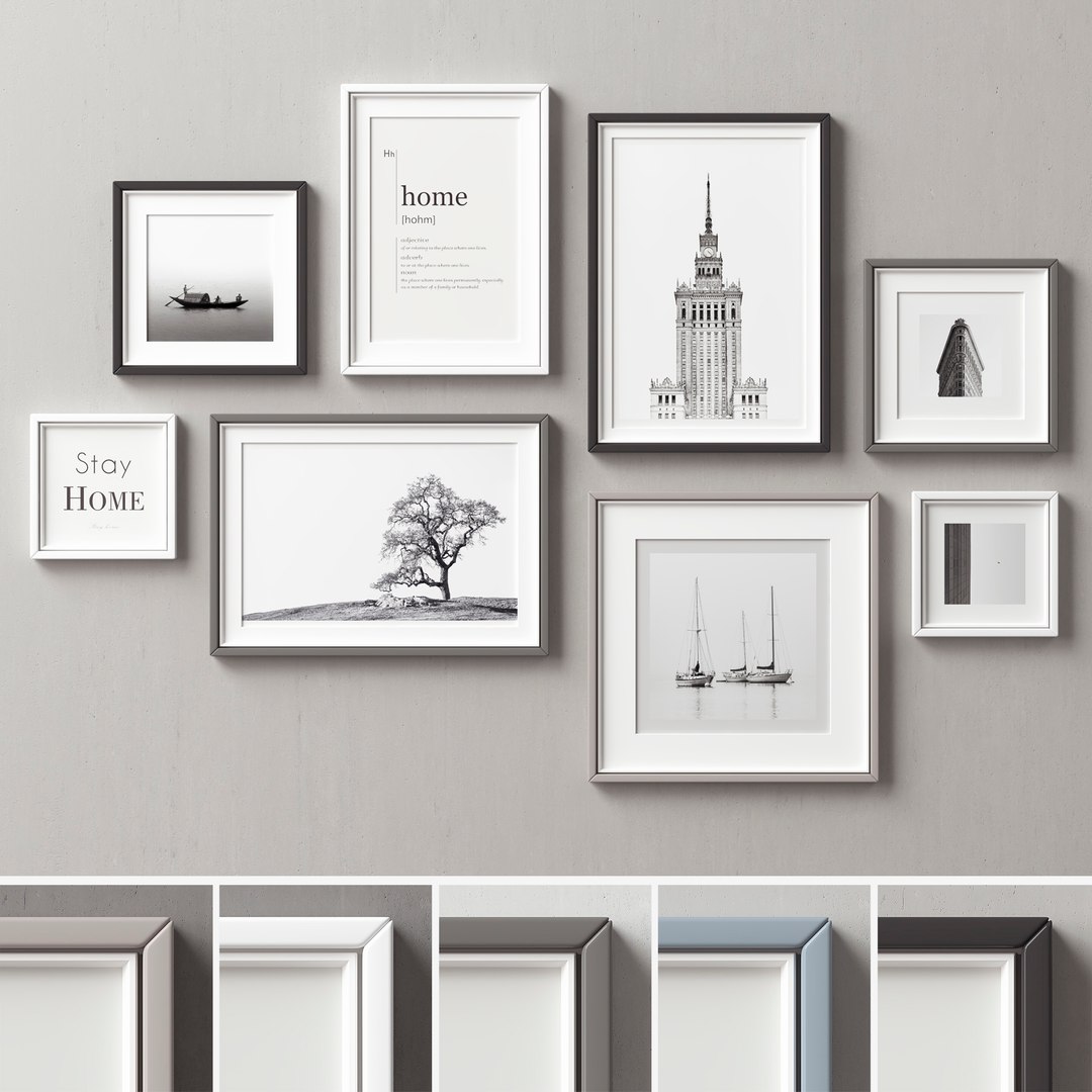 3D Picture Frames Model - TurboSquid 1561245