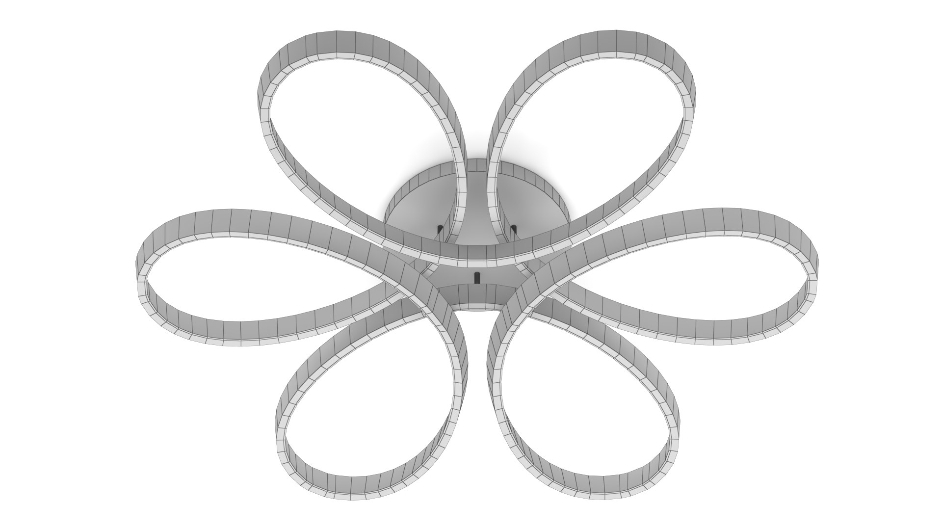 3D model Ceiling light - Modern loops lamp with LED - TurboSquid 2056178