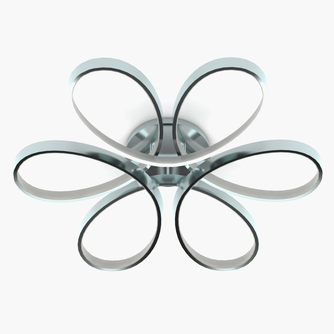 3D model Ceiling light - Modern loops lamp with LED - TurboSquid 2056178