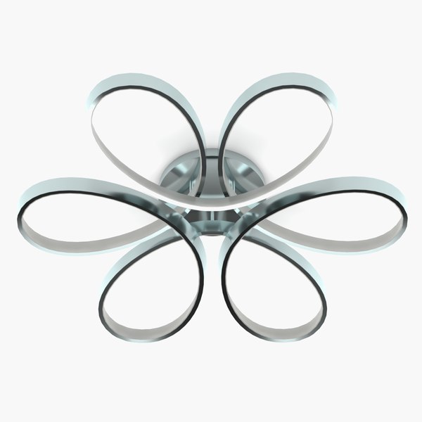 modelo 3d Ceiling light - Modern loops lamp with LED - TurboSquid 2056178