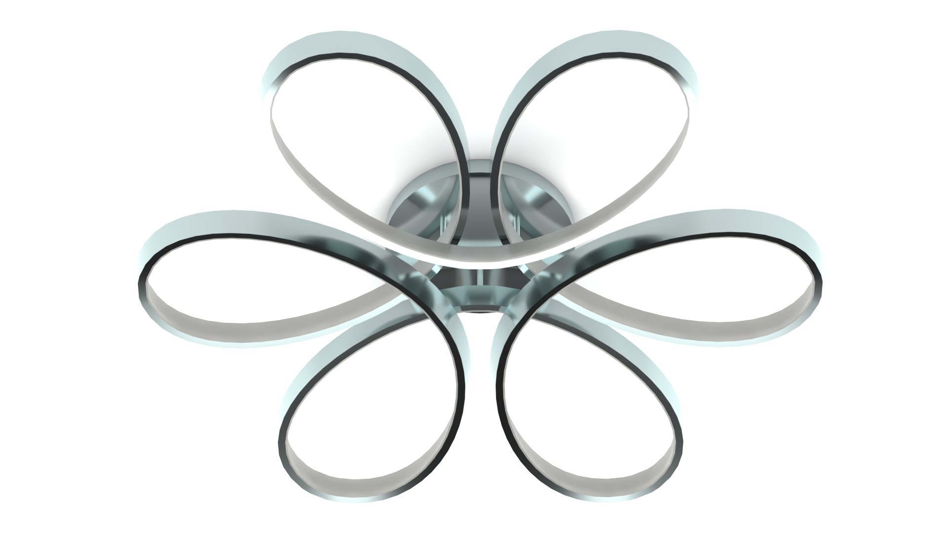 3D model Ceiling light - Modern loops lamp with LED - TurboSquid 2056178